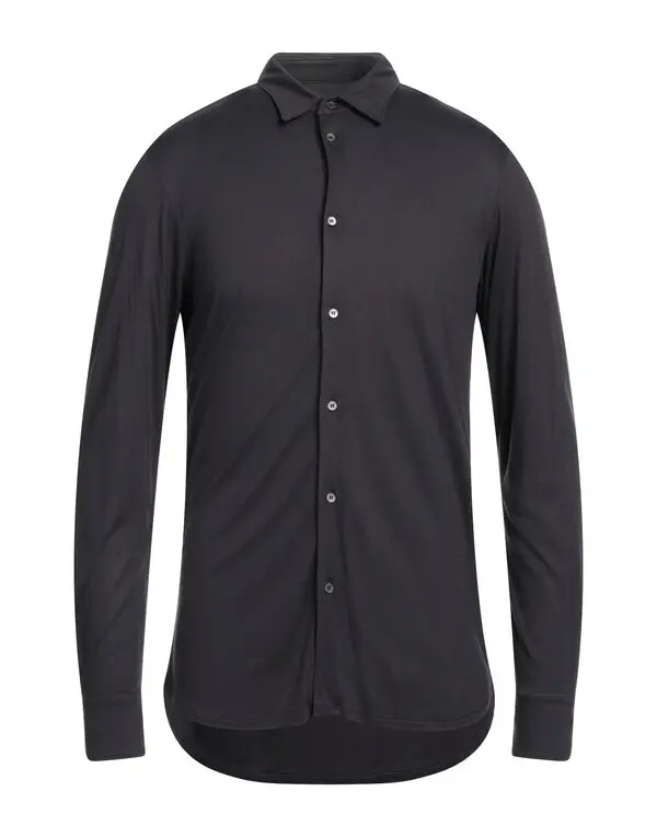 PAOLO PECORA Shirt Lead Size Viscose - Steel Grey