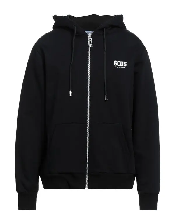 Gcds Cotton Fleece Sweatshirt - Black