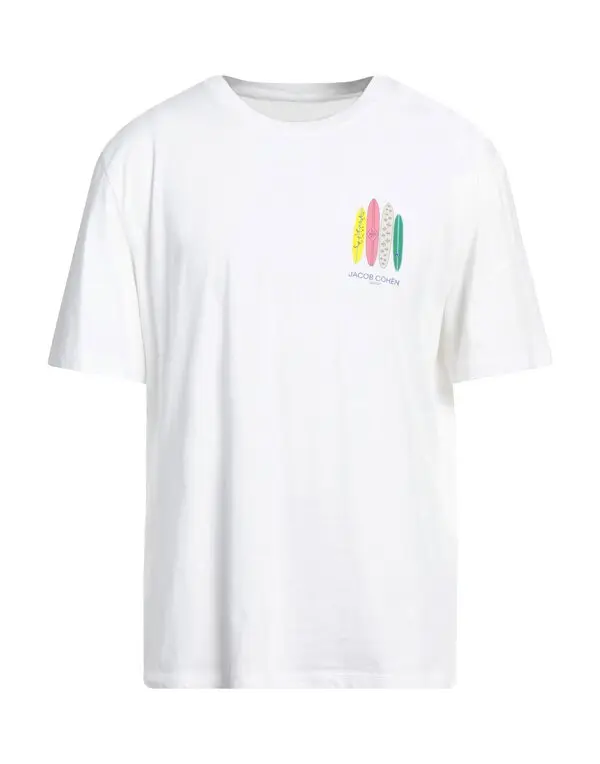 JACOB COHЁN T-shirt Size Cotton - White