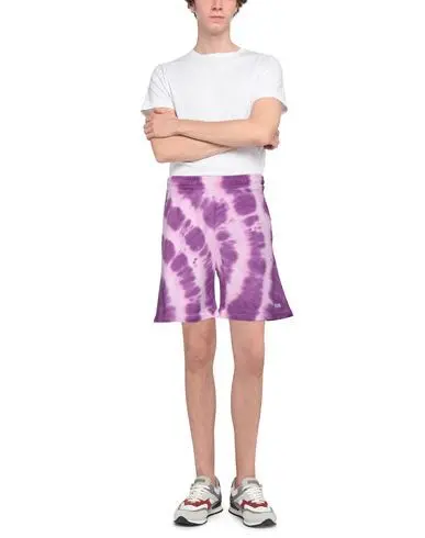 MSGM Cotton Tie-dye Relaxed Fit Shorts - Pink