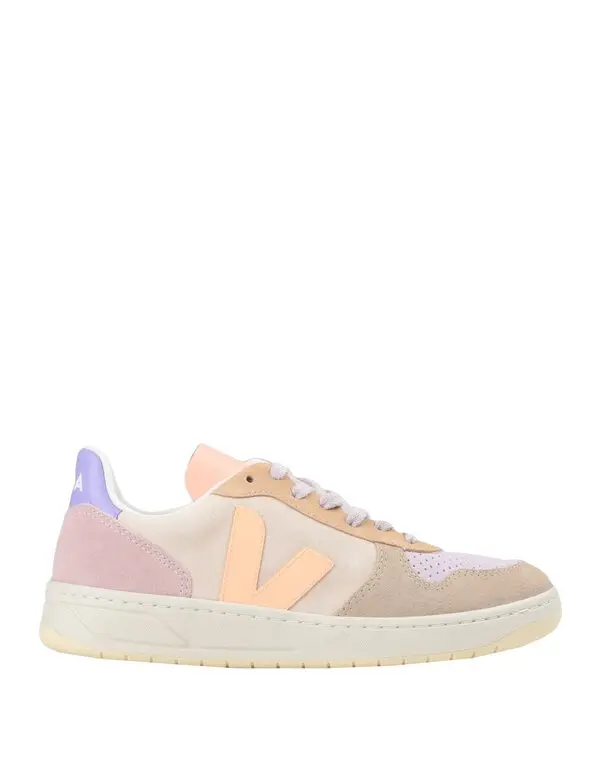 VEJA V- Leather Sneakers - Beige
