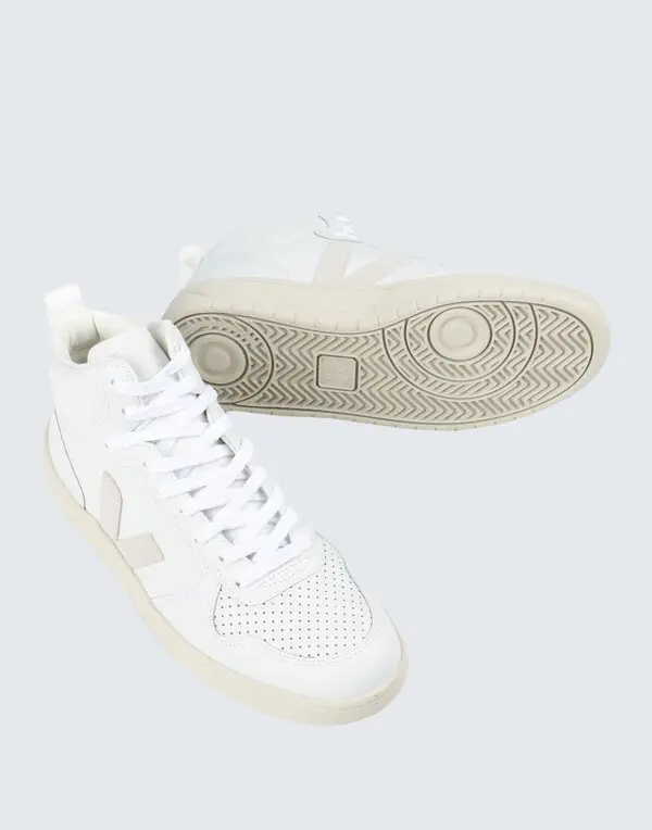 VEJA V-15 High-top Sneakers - White