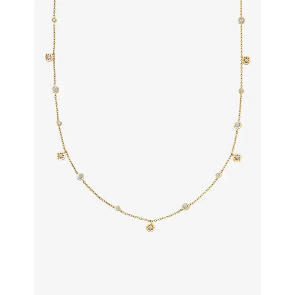 Astley Clarke Polaris North Star Station Necklace - Yellow Gold Vermeil
