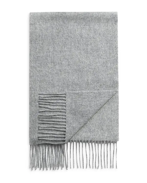 Bloomingdale'S Solid Cashmere Scarf Exclusive - Light Gray