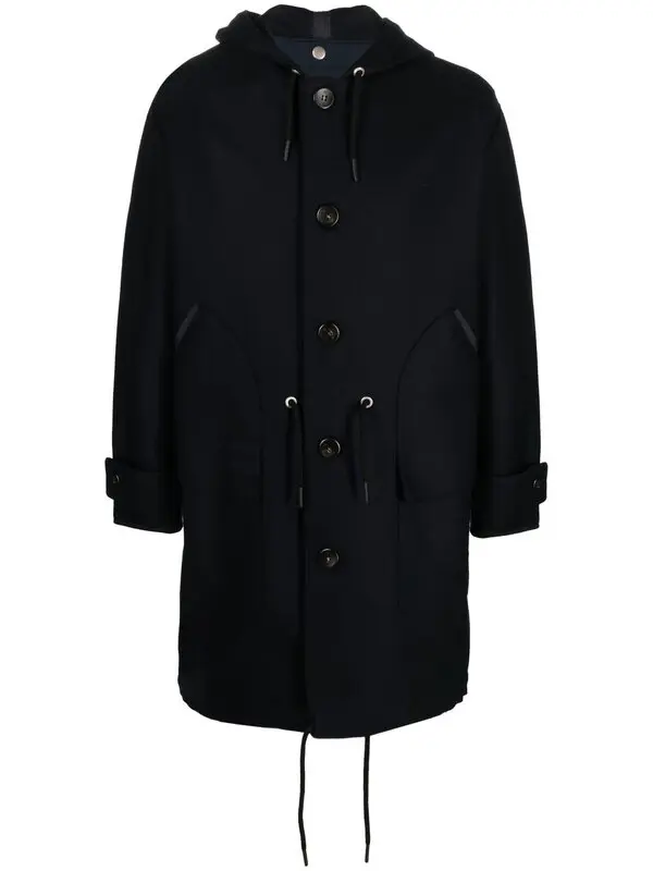 PT TORINO Hooded Drawstring Coat