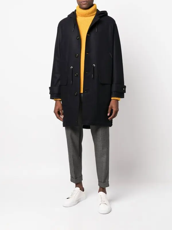 PT TORINO Hooded Drawstring Coat