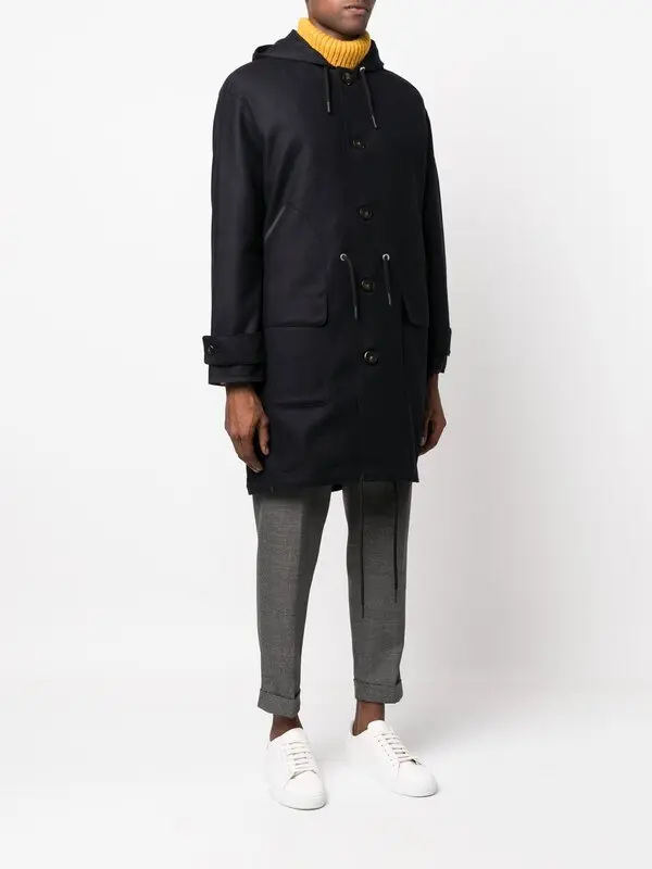 PT TORINO Hooded Drawstring Coat