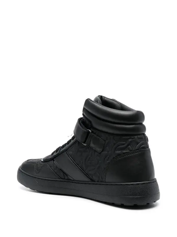 FERRAGAMO Embossed High-top Sneakers
