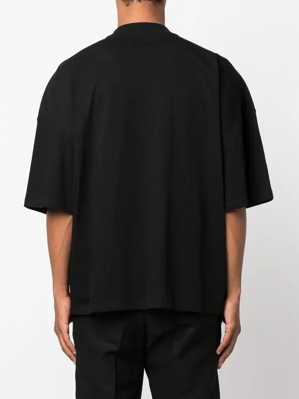 JIL SANDER Short-sleeved Cotton T-shirt - Black