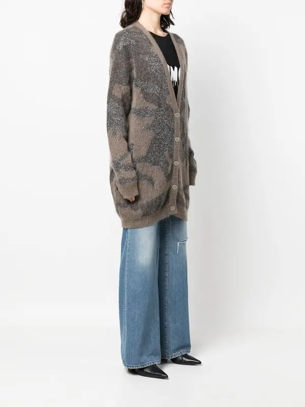 John Richmond Panelled Knit Cardigan