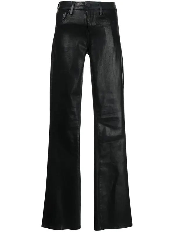 L'Agence Selma Boot-cut Waxed Jeans