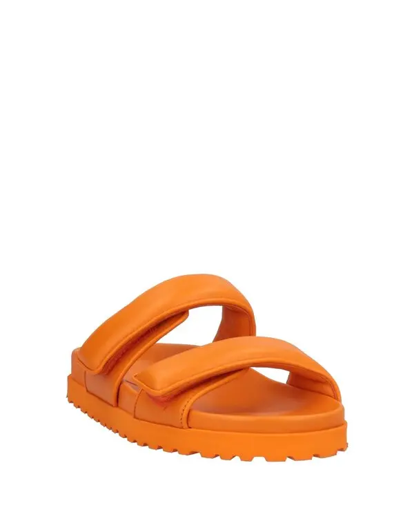 GIA BORGHINI Leather Sandals - Orange