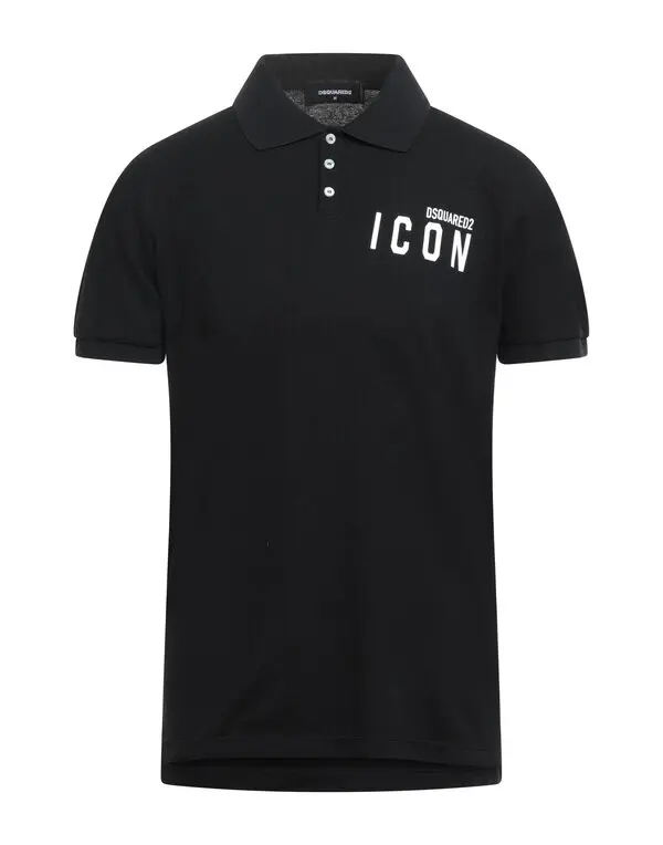 Dsquared2 Polo Shirt Size Cotton - Black