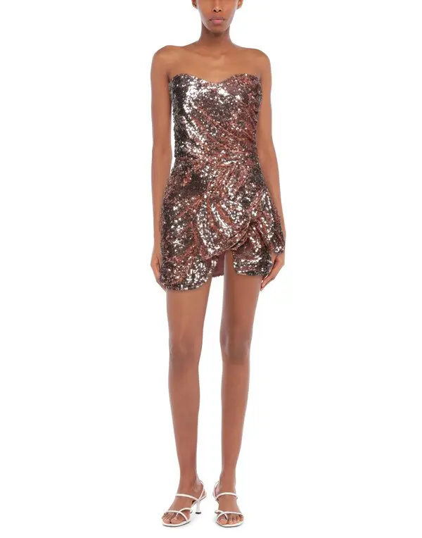Elisabetta Franchi Mini Sequin Dress - Copper