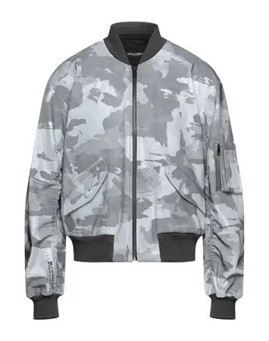 Dolce & Gabbana Jacket In Cotton Blend With Camouflage Print