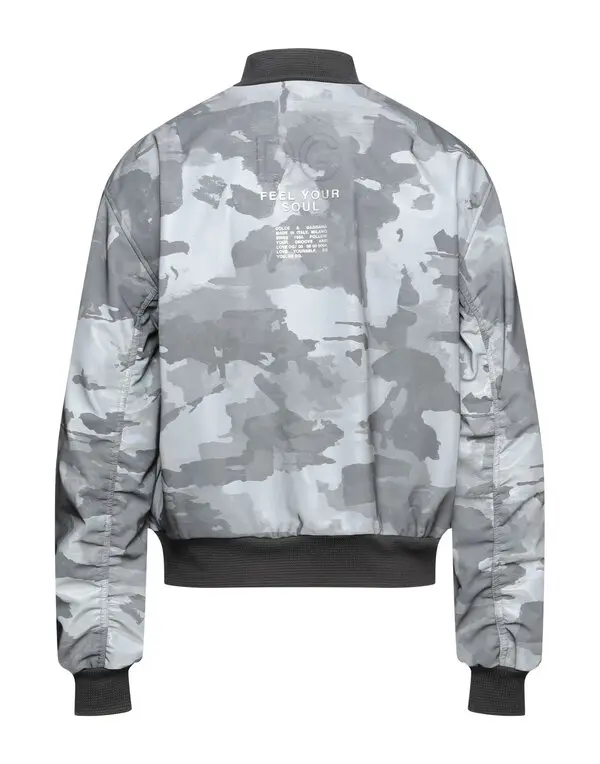 Dolce & Gabbana Jacket In Cotton Blend With Camouflage Print