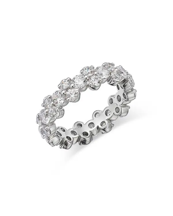 Bloomingdale'S Diamond Cluster Eternity Band, 4.0 Tcw - White