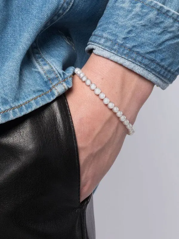 DOWER & HALL T-bar Pearl Bracelet
