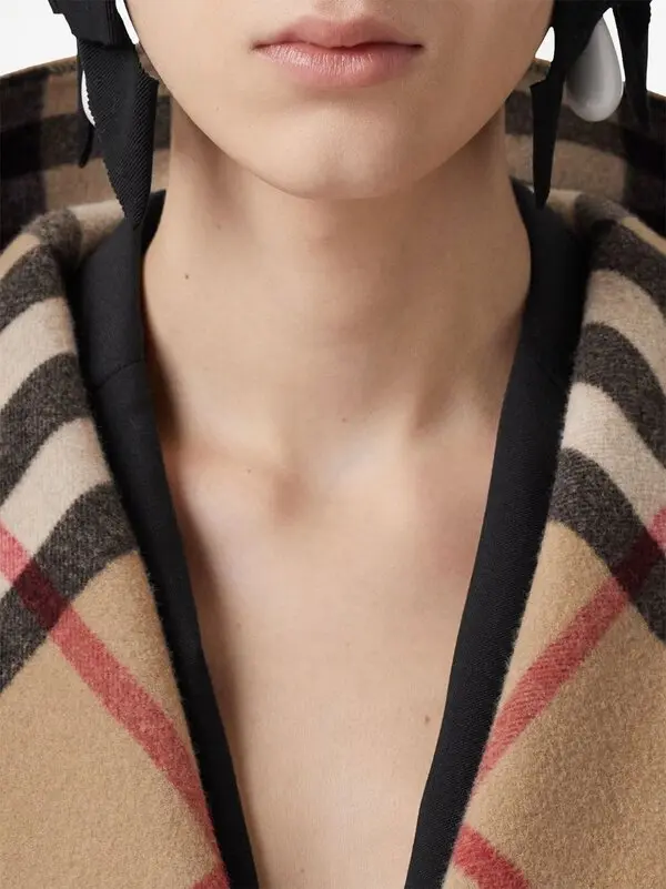 Burberry Checked-detail Wrap Coat