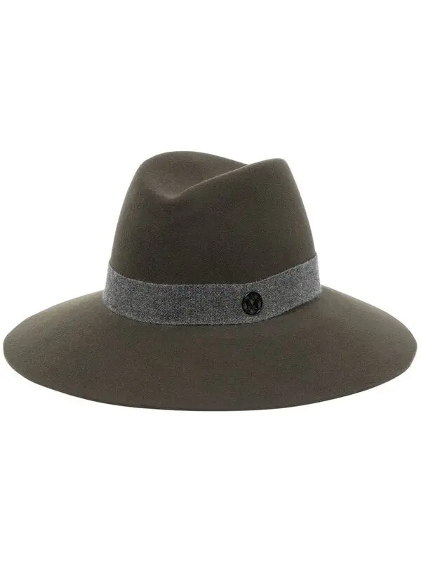 MAISON MICHEL Kate Fedora Hat - Green