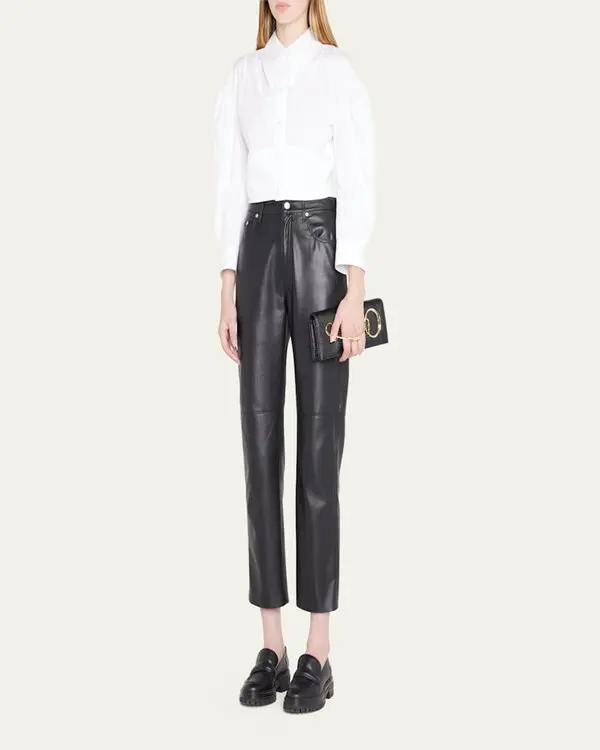 Alexis Bittar Twisted Side Handle Clutch - Black