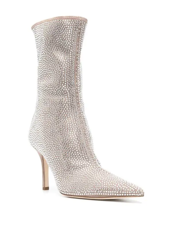 Paris Texas Crystal-embellished 105mm Boots