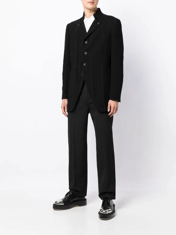 Yohji Yamamoto Button-up Long-sleeve Blazer