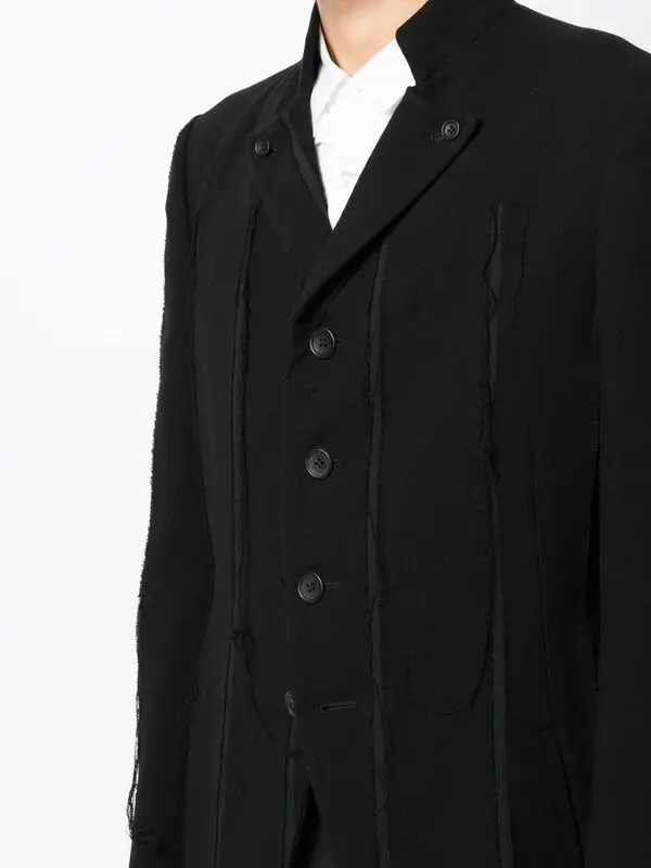 Yohji Yamamoto Button-up Long-sleeve Blazer