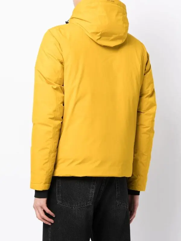Herno Padded Drawstring Hooded Jacket - Yellow
