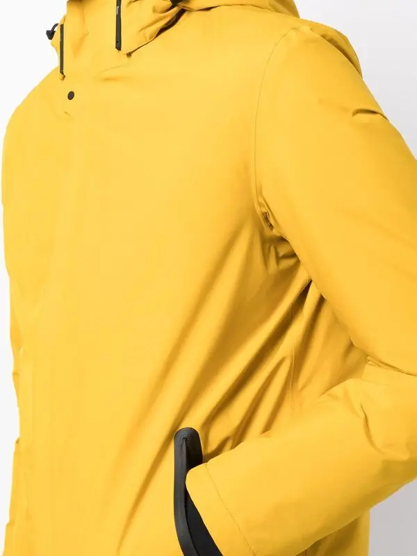 Herno Padded Drawstring Hooded Jacket - Yellow