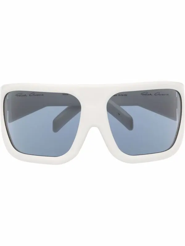 Rick Owens Davis Oversized Sunglasses - White
