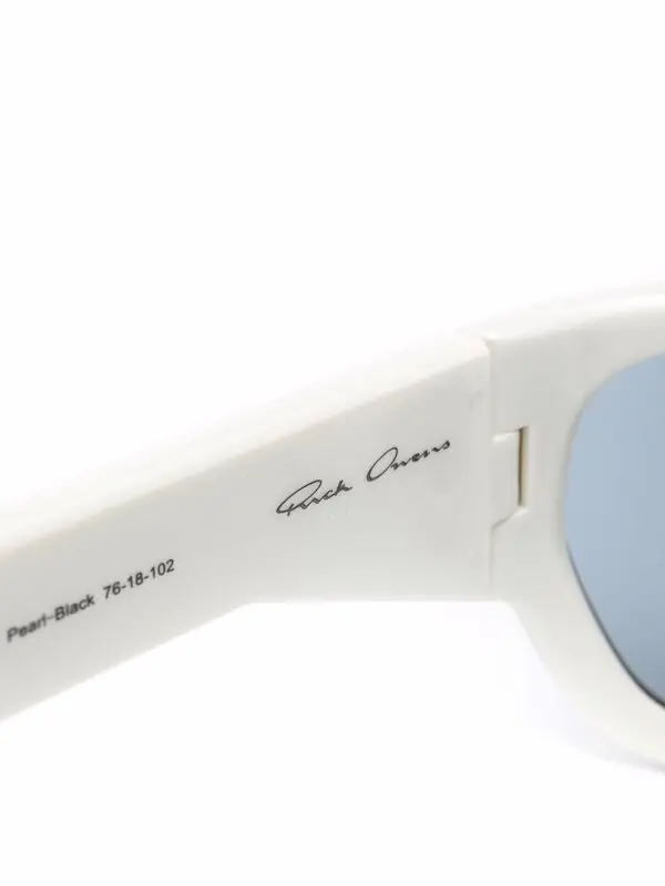 Rick Owens Davis Oversized Sunglasses - White
