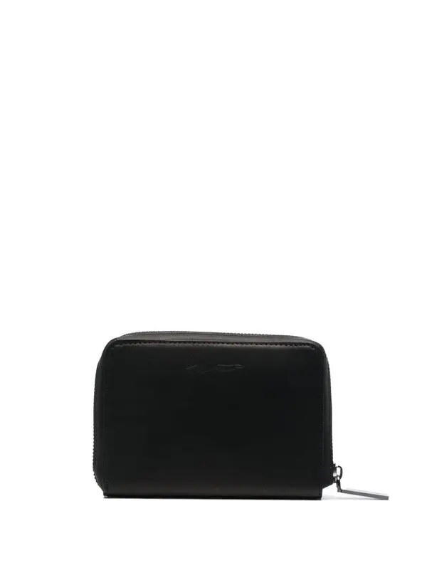 Yohji Yamamoto Twist-lock Detail Wallet - Black