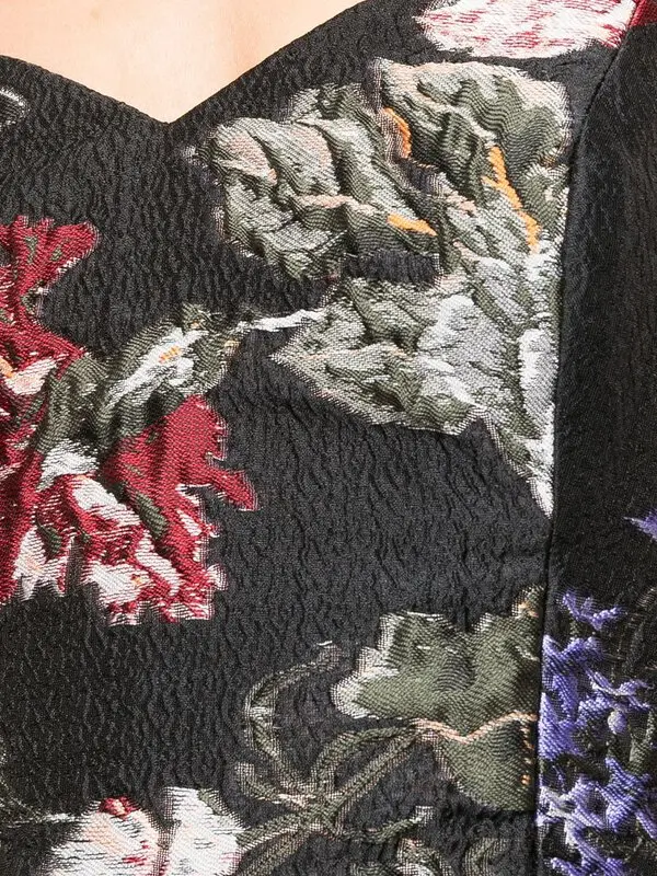 Marchesa Floral Fil-coupé Dress