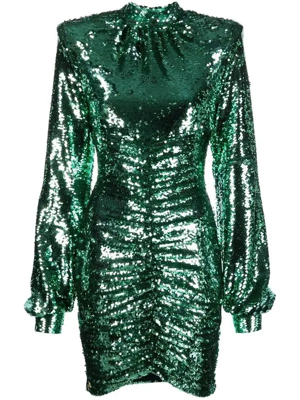 Philipp Plein Sequin-embellished Dress - Green