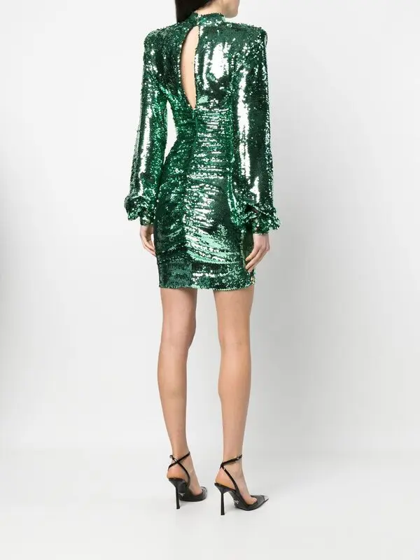 Philipp Plein Sequin-embellished Dress - Green