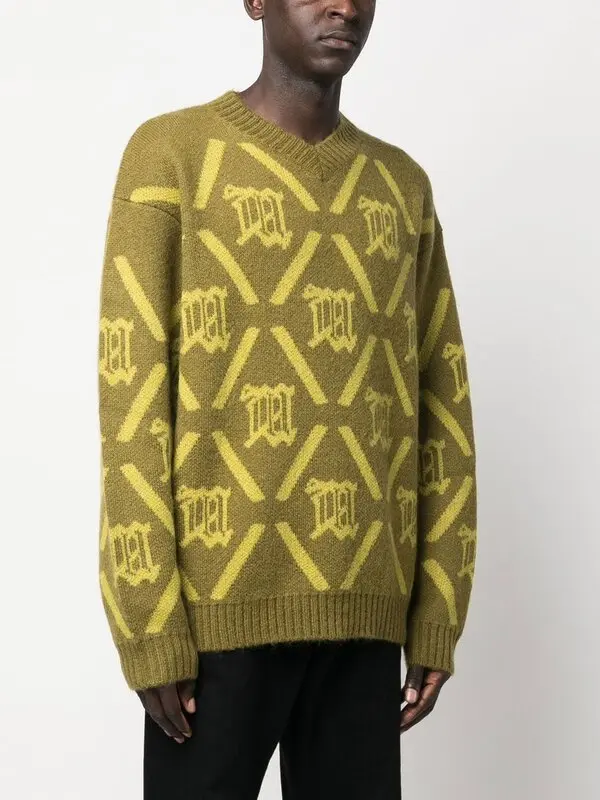 MISBHV Logo Print Merino-mohair Blend Jumper