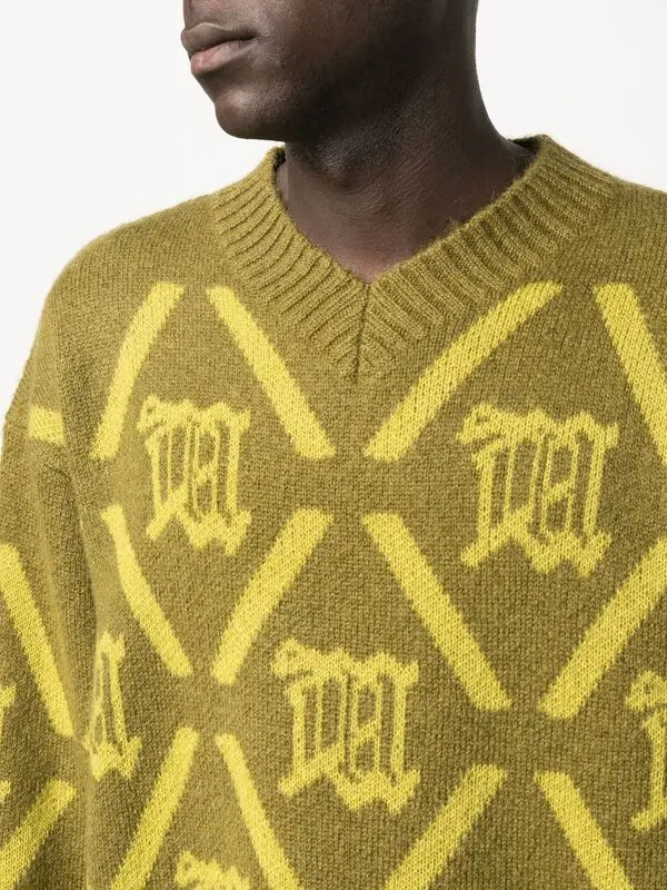 MISBHV Logo Print Merino-mohair Blend Jumper