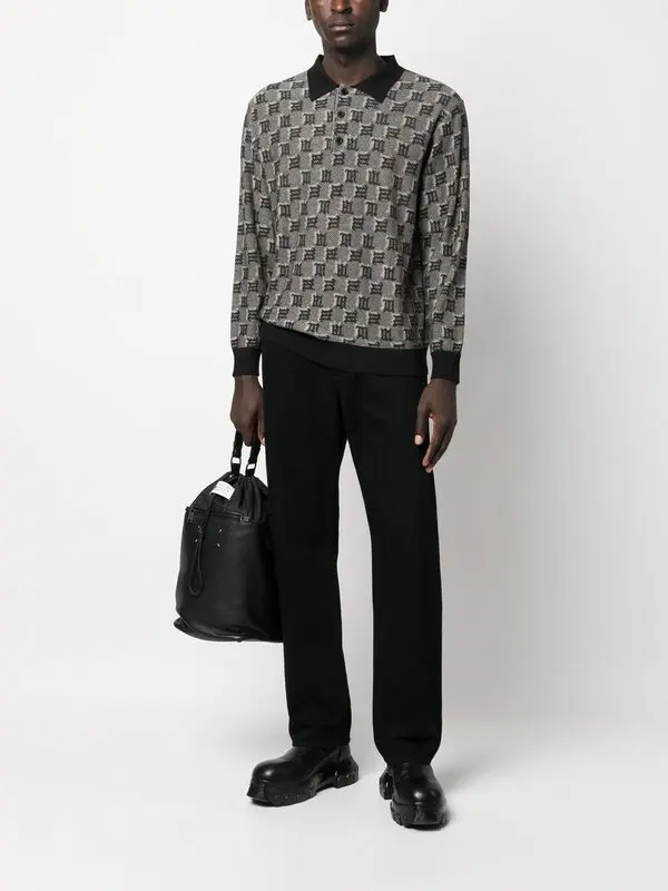MISBHV Logo-jacquard Polo Jumper