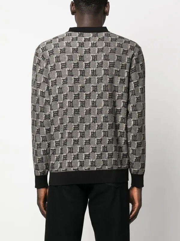 MISBHV Logo-jacquard Polo Jumper