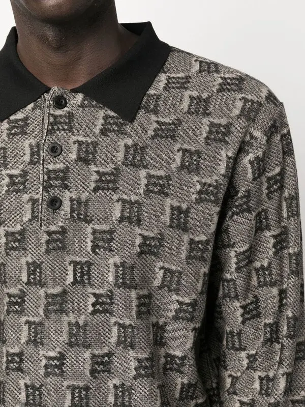 MISBHV Logo-jacquard Polo Jumper