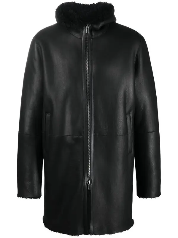 Tagliatore Wilson Hooded Shearling Coat