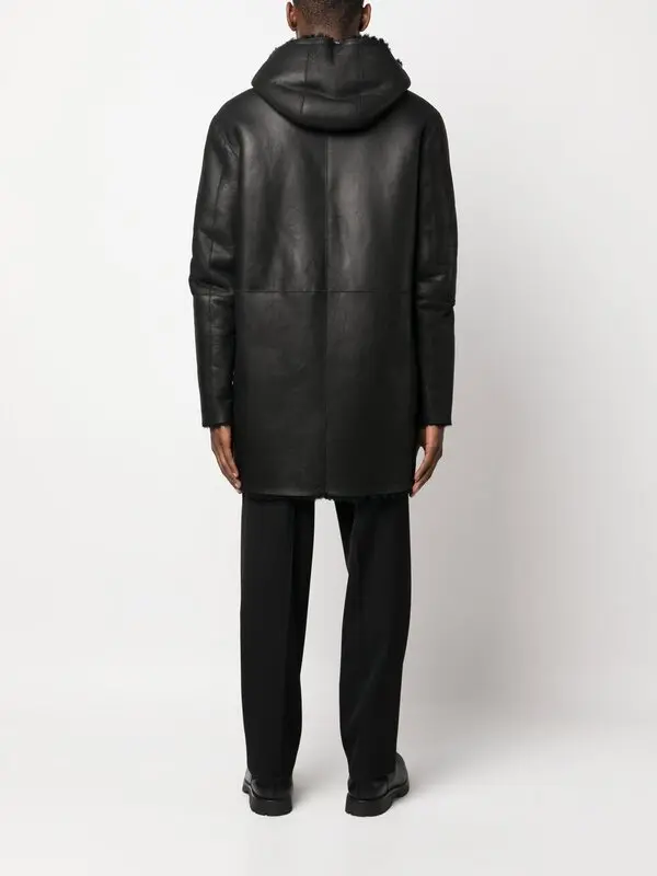 Tagliatore Wilson Hooded Shearling Coat