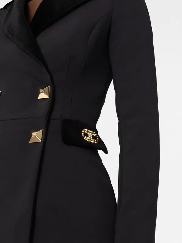 Elisabetta Franchi Stud-embellished Double-breasted Blazer