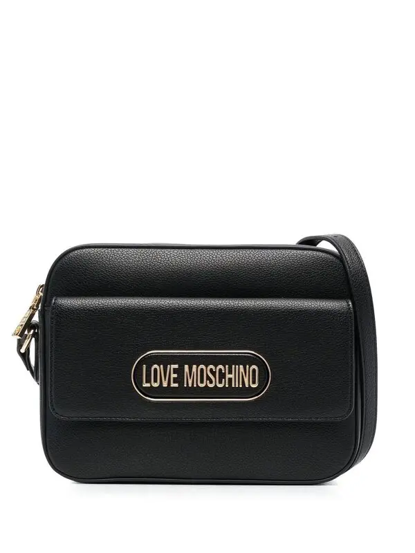 Moschino Logo Plaque Crossbody Bag