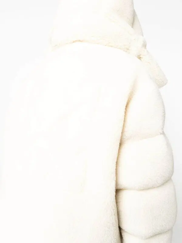Off-White Arrows Fleece-texture Puffer Jacket