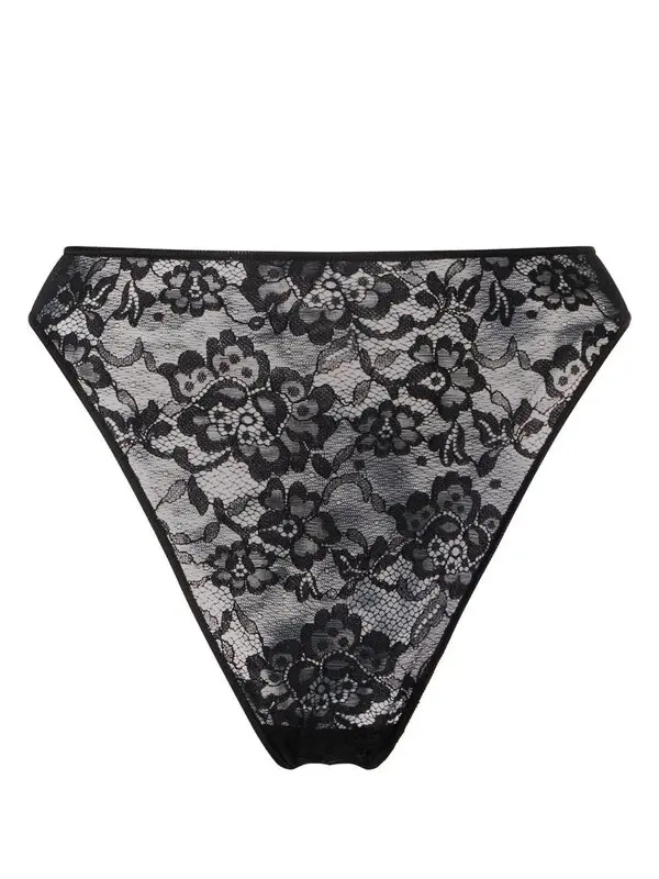 Oseree Floral-lace High Waisted Briefs