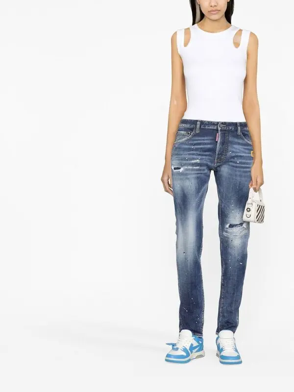 Dsquared2 Distressed Denim Jeans