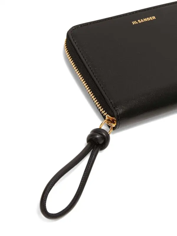 JIL SANDER All-around Zip Leather Wallet