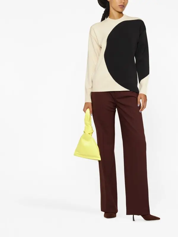 Tory Burch Two-tone Jumper - Black